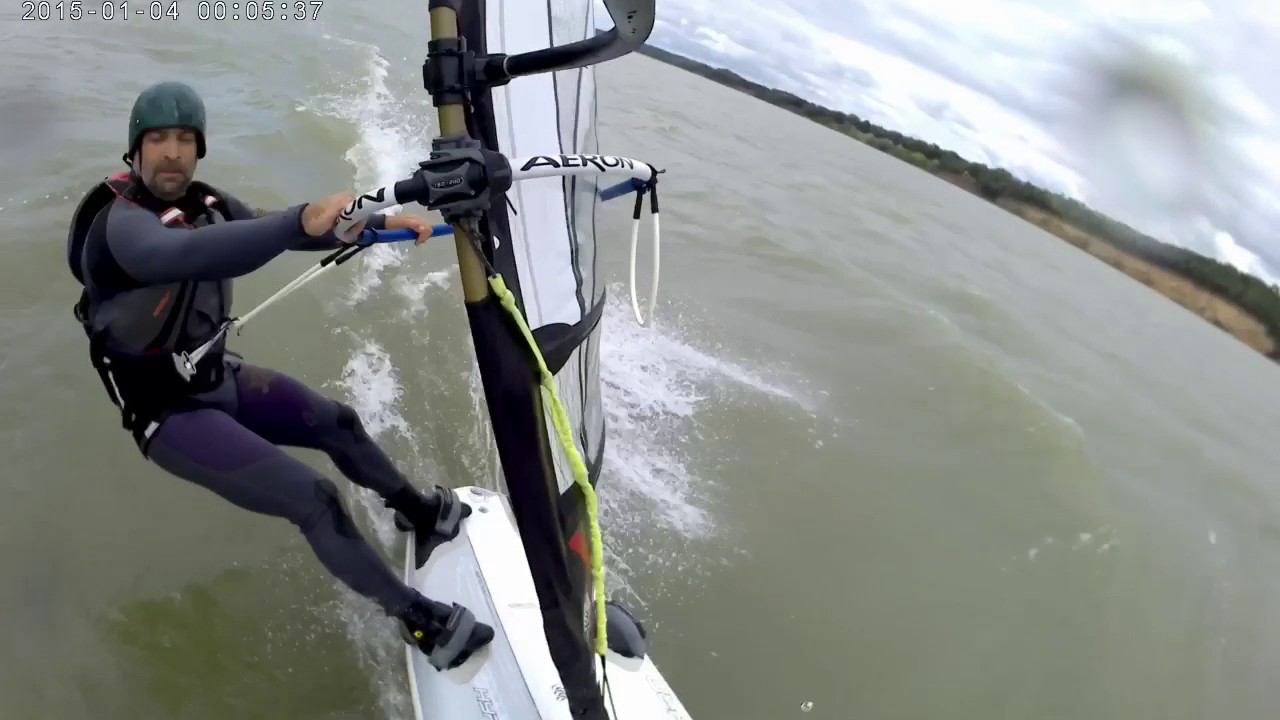My first windsurfing video - YouTube
