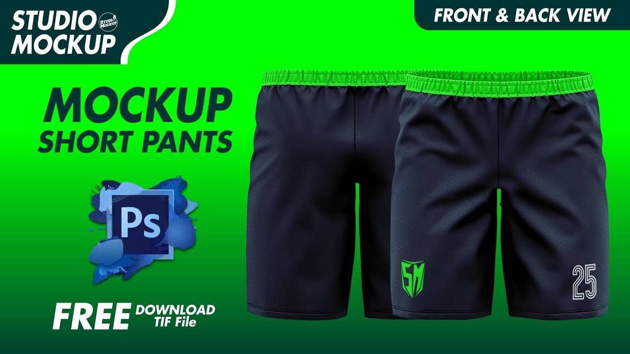 Mockup Celana Pendek | Mockup Short Pants | Tif-Photoshop | Free ...