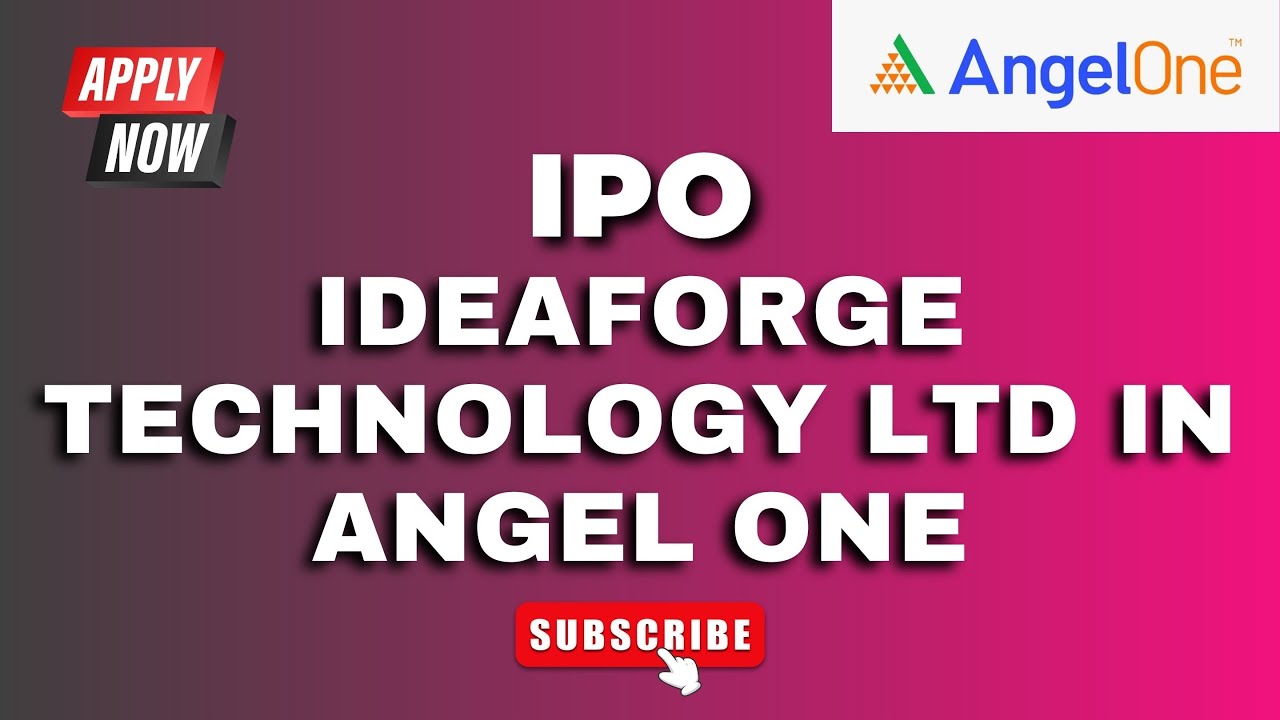 IDEAFORGE TECHNOLOGY LTD, Latest IPO News & Details. #angelone # ...