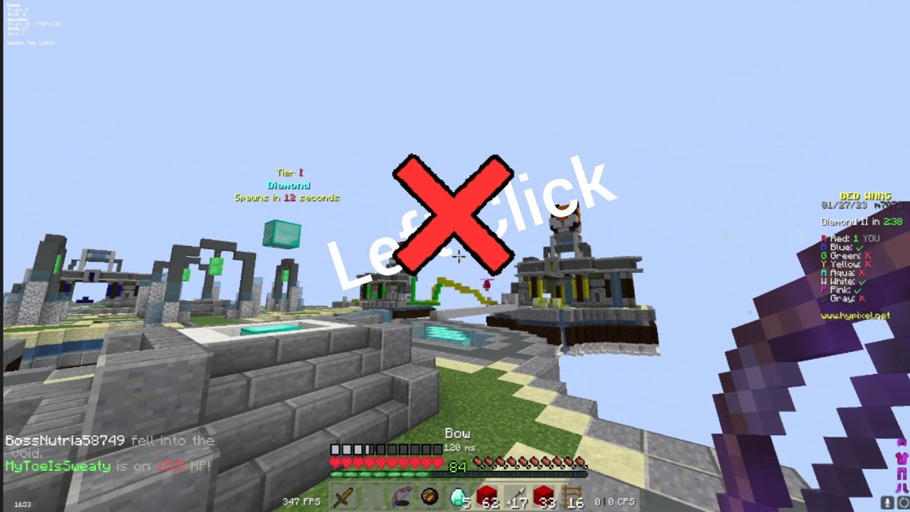 Beating Hypixel solo Bedwars WITHOUT LEFTCLICK - YouTube