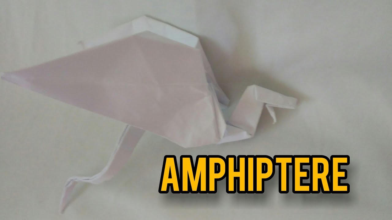 how to make an origami amphiptere | mythological monster - YouTube