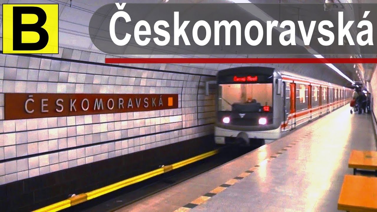 Prague Metro ♦ Českomoravská station ♦ Linka B - YouTube