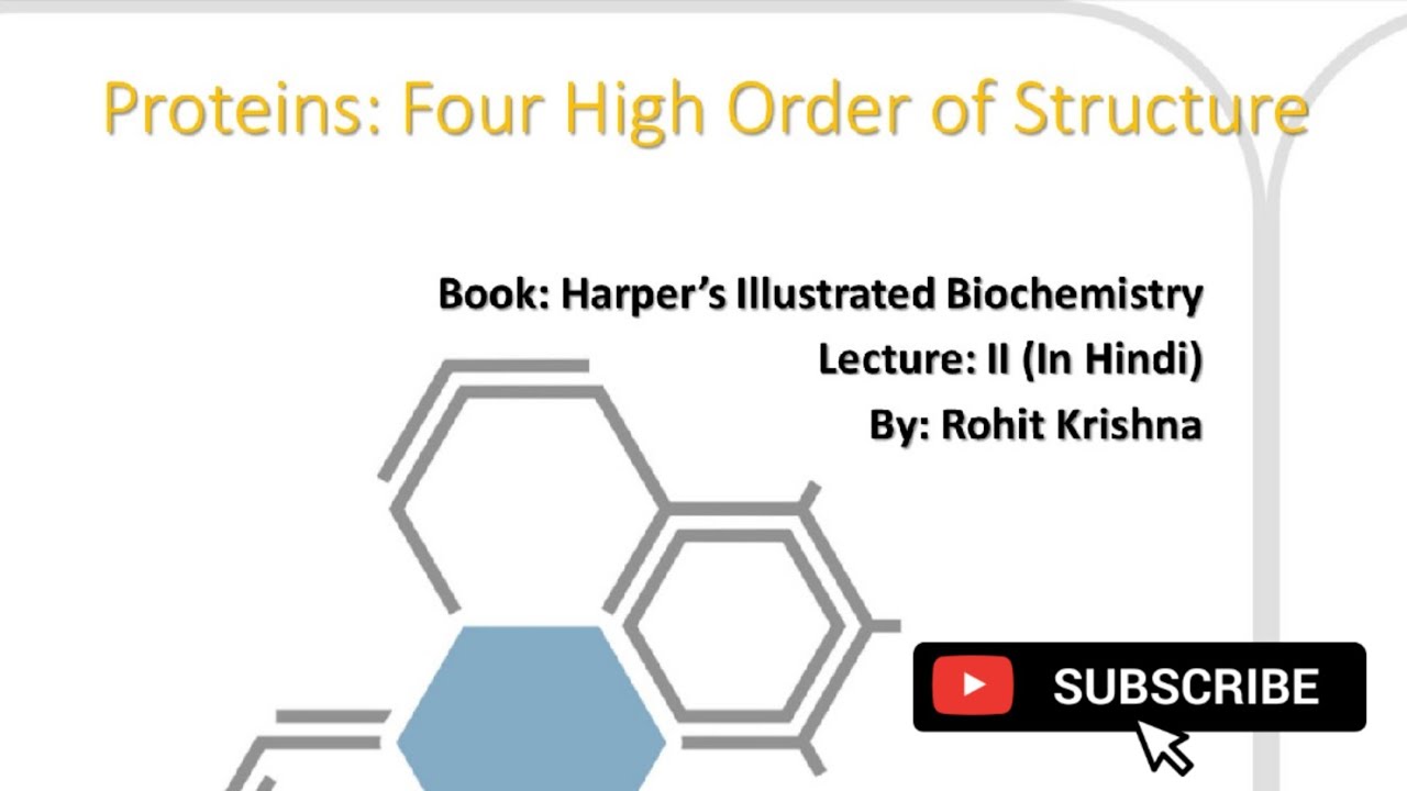 Proteins: Higher Order of Structure - YouTube