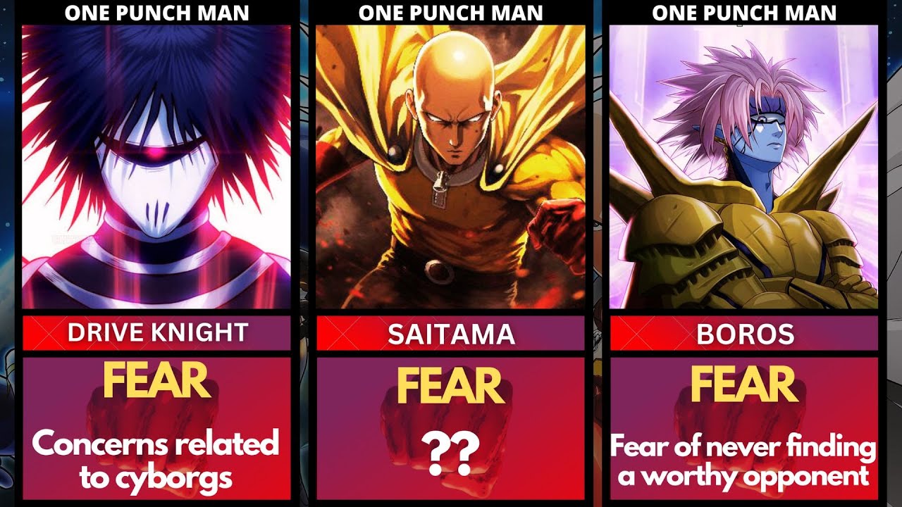FEAR OF ONE PUNCH MAN CHARACTERS - YouTube