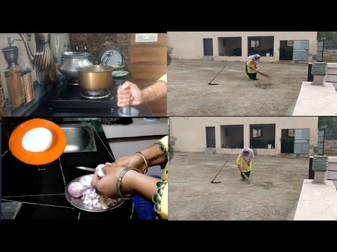 ਅੱਜ ਆਪਾਂ ਵੱਡੇ ਵਿਹੜੇ ਦੀ ਸਫਾਈ ਕੀਤੀ। cleaning 🧹 by Punjabi kitchen vlogs ...