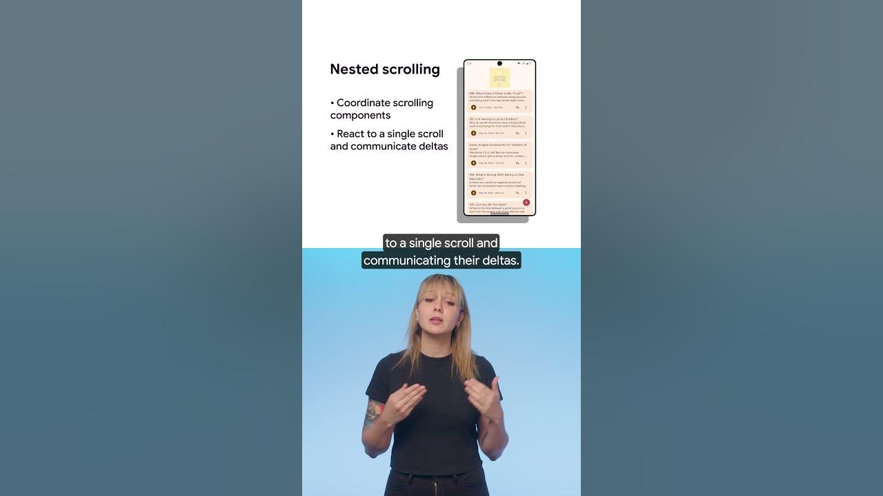 Nested scrolling | Compose Tips - YouTube