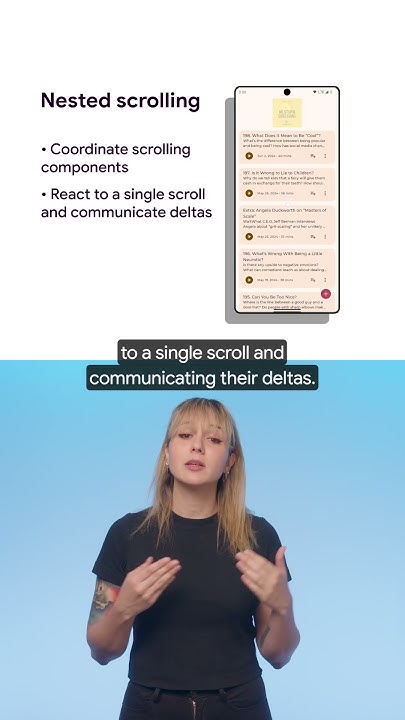 Nested scrolling | Compose Tips - YouTube