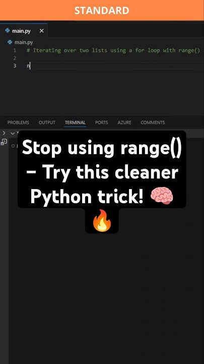 Stop Using Range Try This Cleaner Python Trick 🧠🔥pythonprogramming Pythontips Python