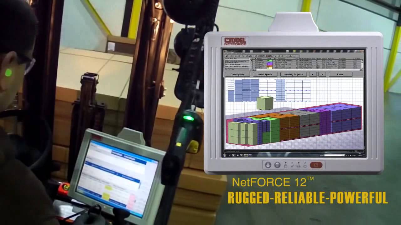 Citadel Computer Corporation NetFORCE-12 Forklift Application - YouTube