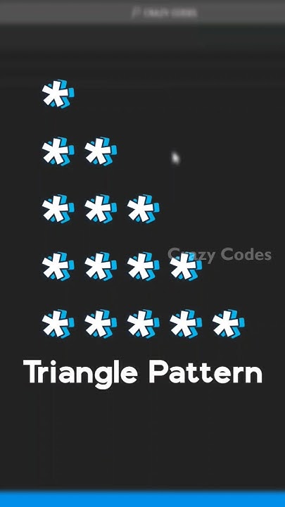 Triangle Pattern In Pythoncrazy Codespython Tamilpython Trending Pythontamil Crazycodes