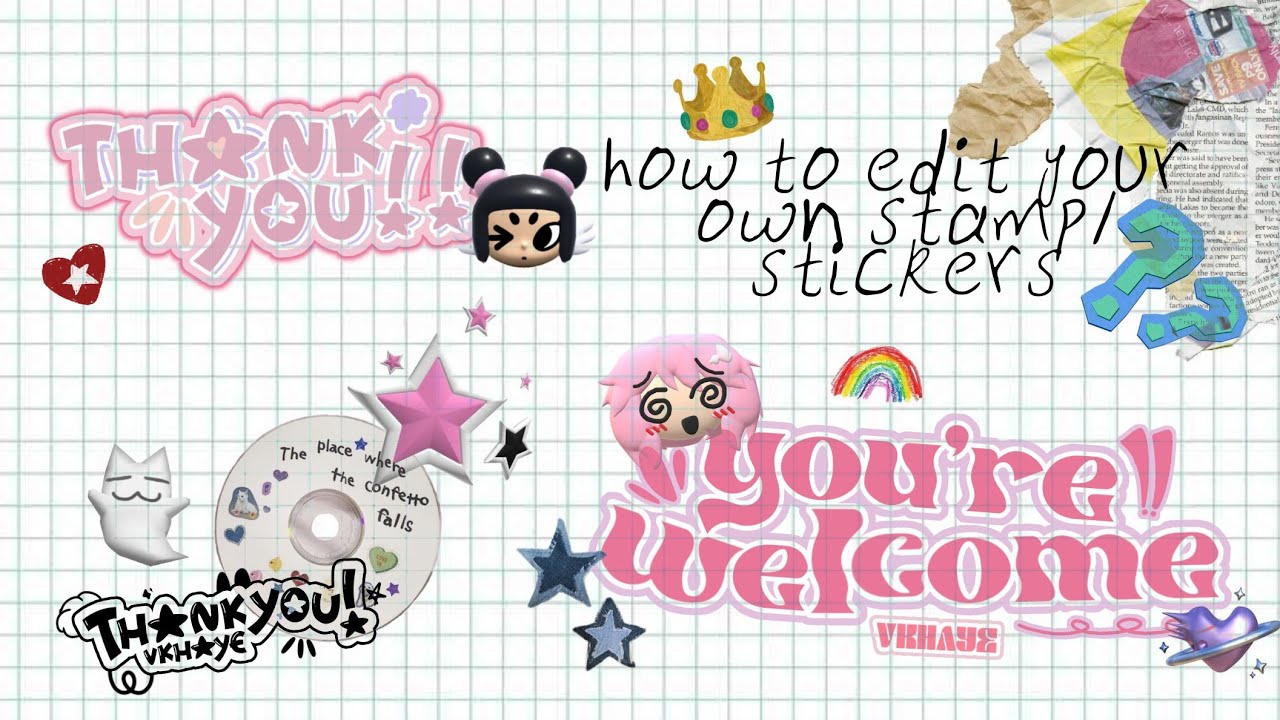 how to edit your own stamp, watermark or sticker | part two - YouTube