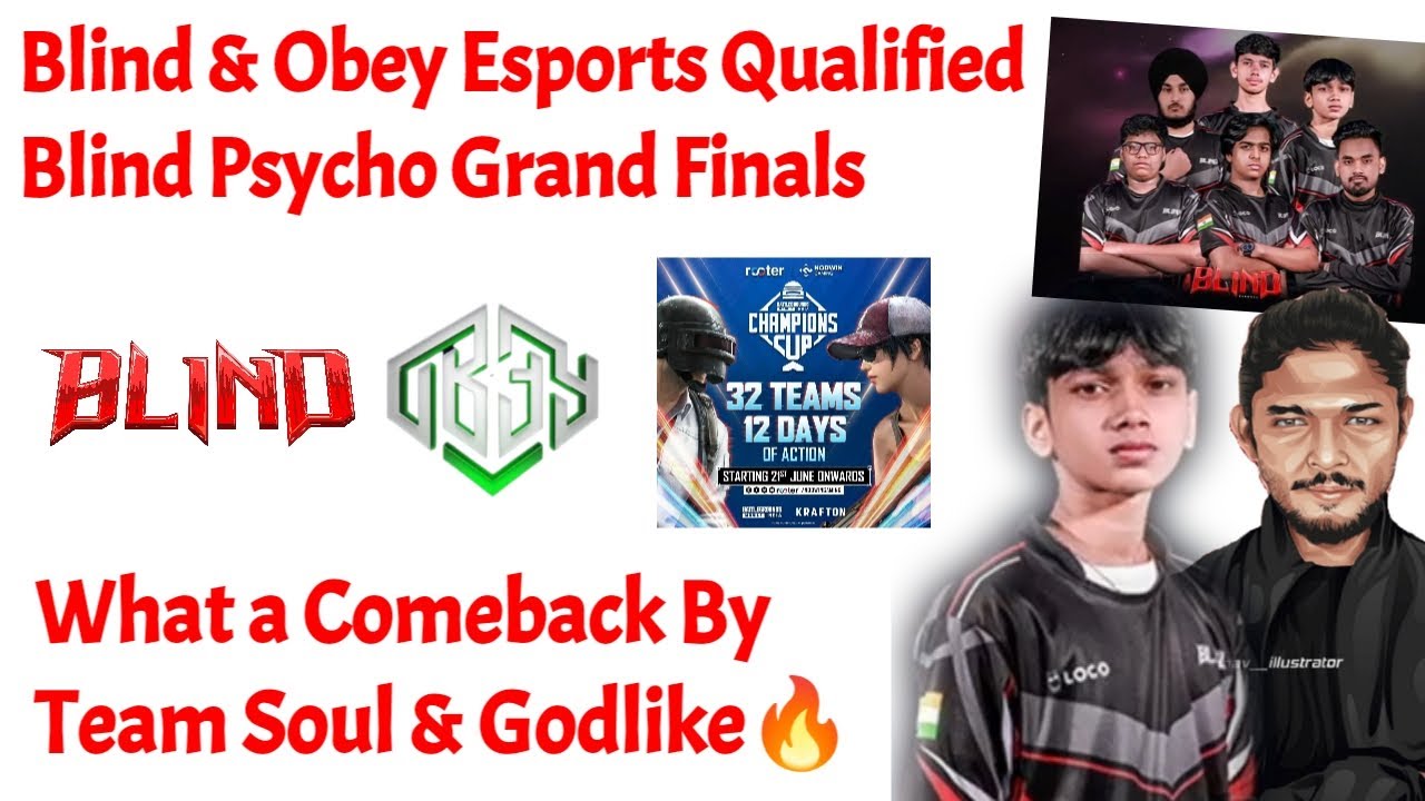 Blind & Obey Esports Qualified 🔥 | Blind Psycho Grand Finals | Spyop ...