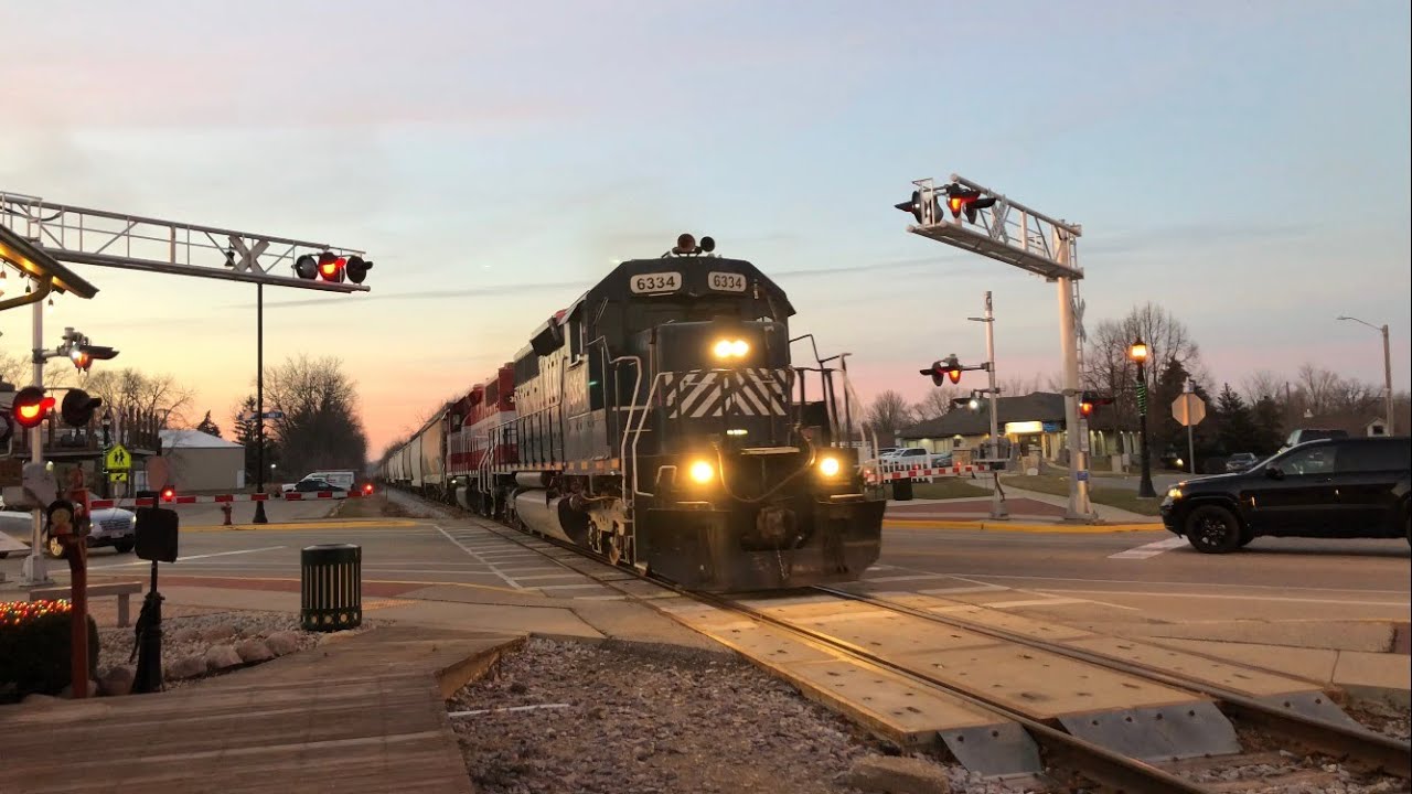 WSOR L467 with HLCX 6334, WAMX 3947, Waunakee, WI - YouTube