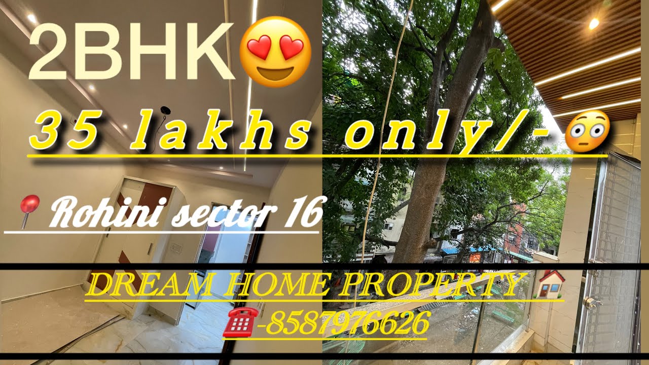 2BHK ONLY 35 lakhs /-😍 in rohini sector 16/ BUILDER FLOOR IN ROHINI ...