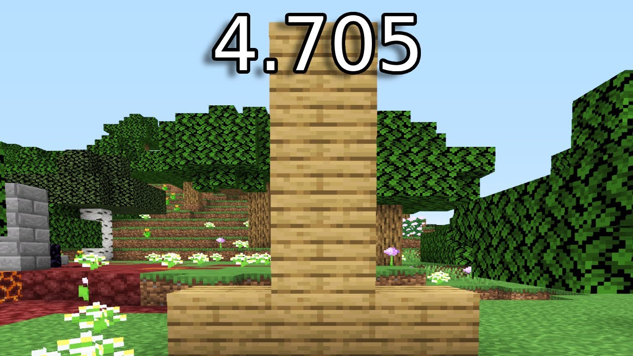 long oak plank upside down t speedrun 4.705 - YouTube