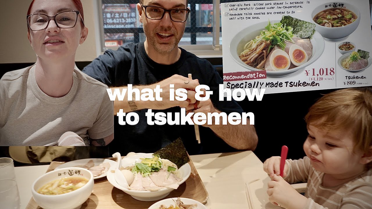 what is tsukemen & how to eat + japan vlog - YouTube