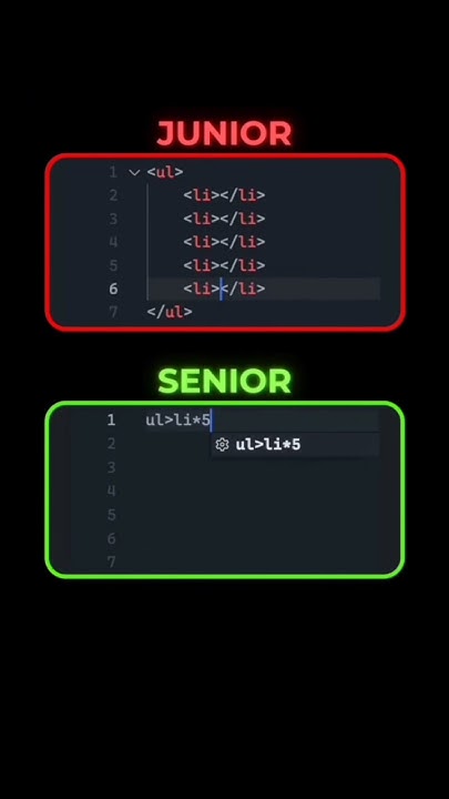 Junior vs Senior Developer #coding #css - YouTube