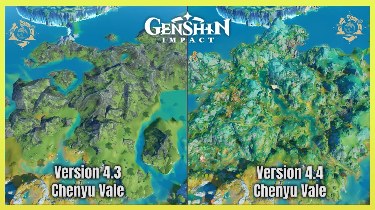 Genshin Impact - Chenyu Vale Comparison Then and Now | Version 4.3 and ...