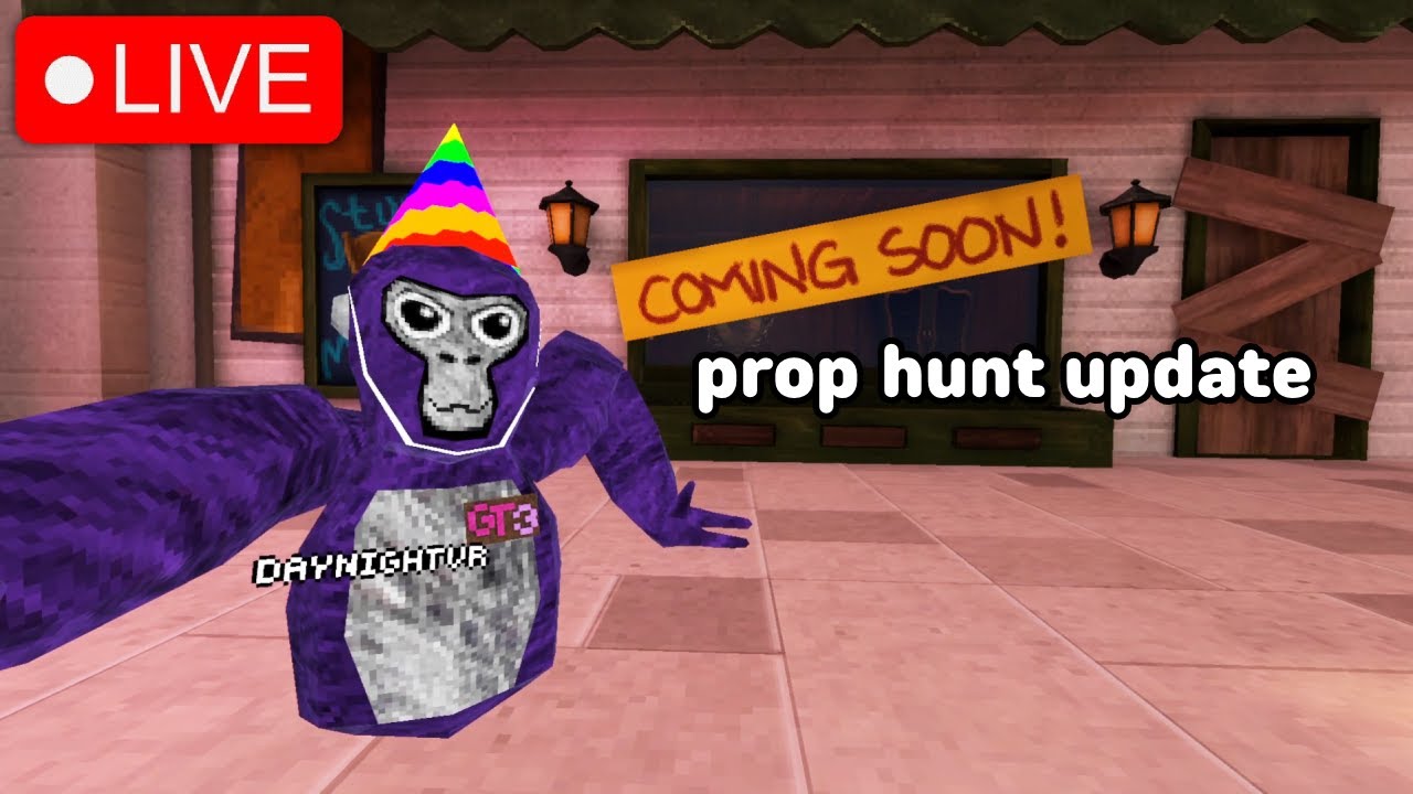 🔴 Gorilla Tag NEW PROP HUNT Update! 🔴 - YouTube