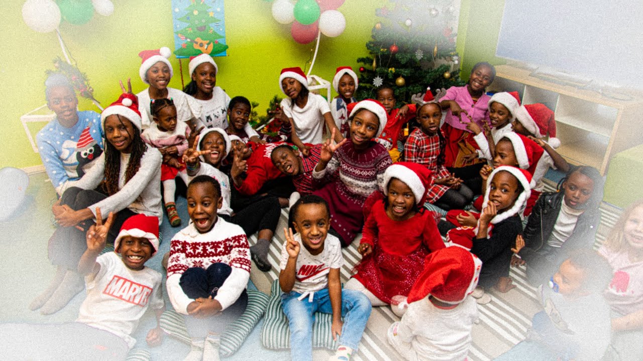 Christmas party for Ugandan children in Finland (Pikku Joulu) - YouTube