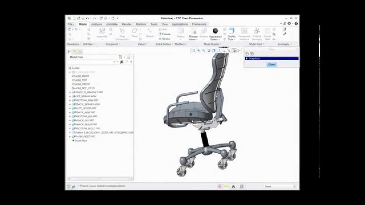 PTC Creo Flexible Modeling Extension Design Exploration Extension - YouTube