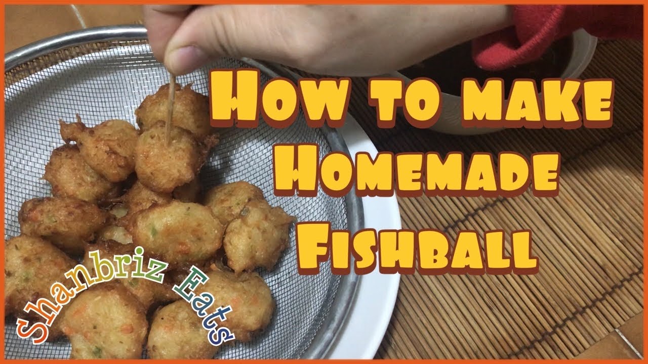 How to Make Fishball I Homemade fishballs with sauce #fishball # ...