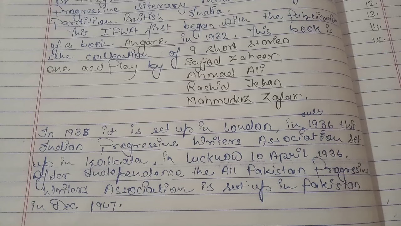 Progressive writers movement | Important members of the group - YouTube