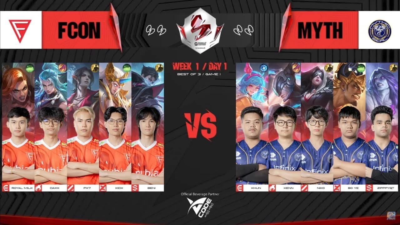 Falcon Esports Vs Mythic Seal [ Game 1 ] MESL - YouTube