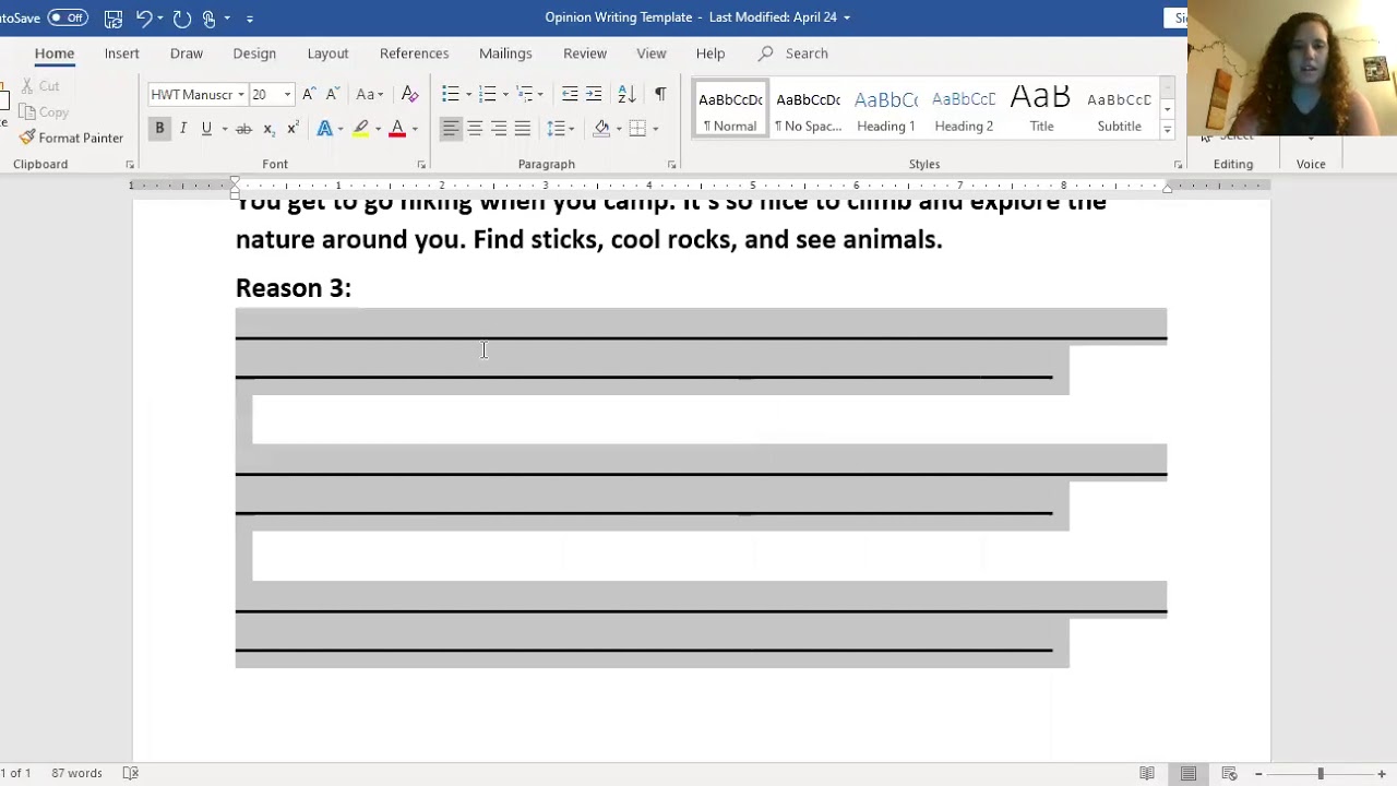 Opinion Writing Plan, Write, Revise - YouTube
