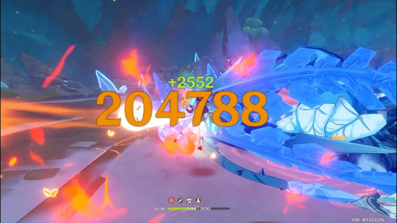 200K DAMAGE | Hutao C0 oneshot Cyro Regisvine | Genshin Impact - YouTube