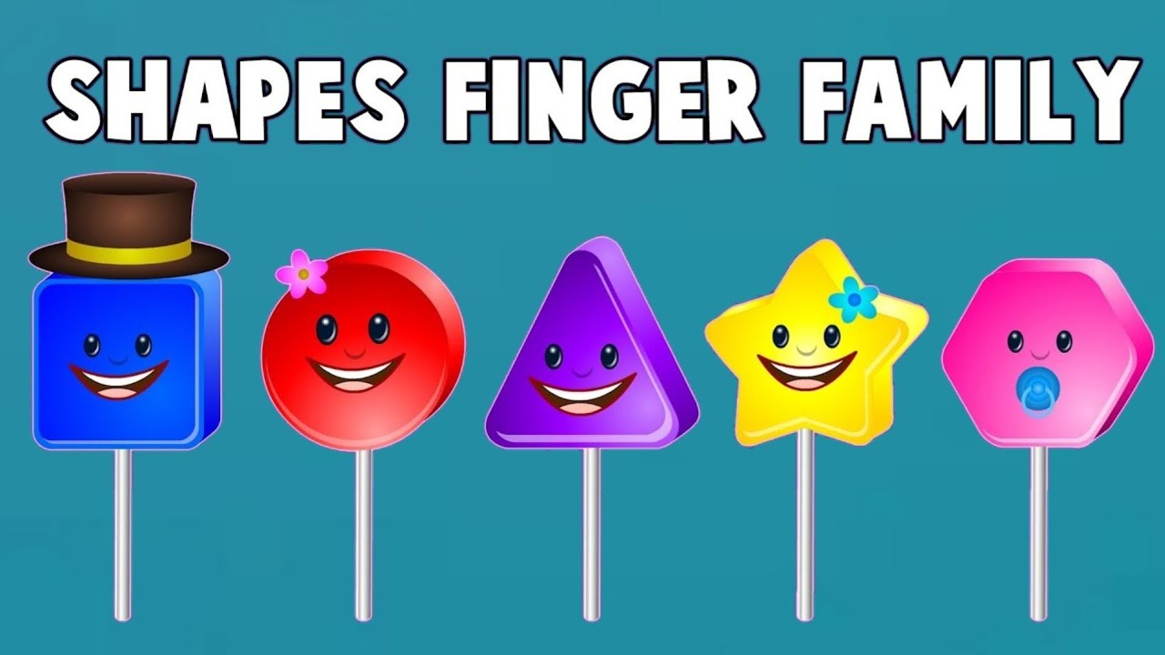 Shapes Finger Family Song 04 | Hey kids Nursery Rhymes & Songs For ...