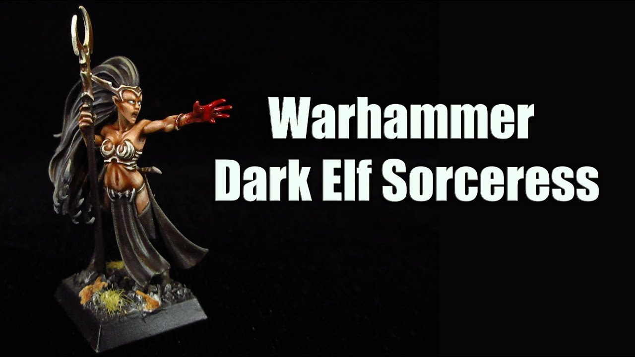 Warhammer Dark Elf Sorceress 360° (used as a Wood Elf SpellWeaver ...