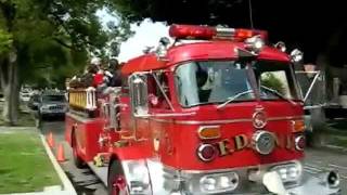 Classic Old Red Fire Engine