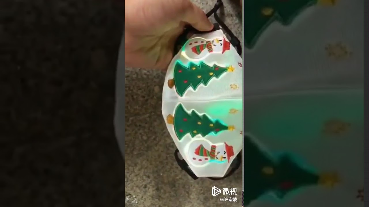 Led light up mask for Christmas - YouTube