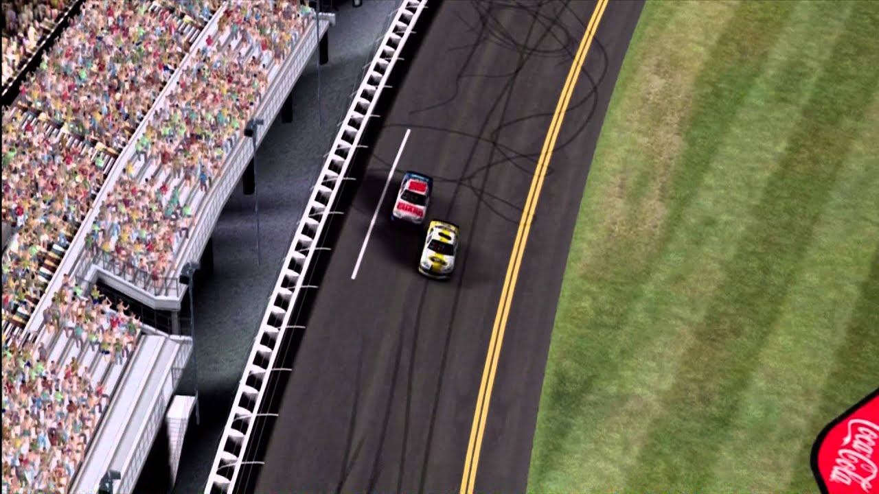 Nascar the game:inside line Closest finish ever! - YouTube