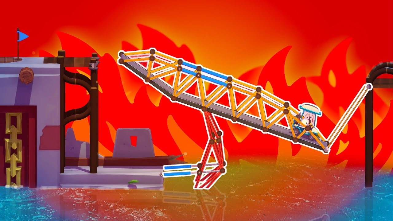The Best Hydraulic Bridge Yet! - Poly Bridge 3 - YouTube