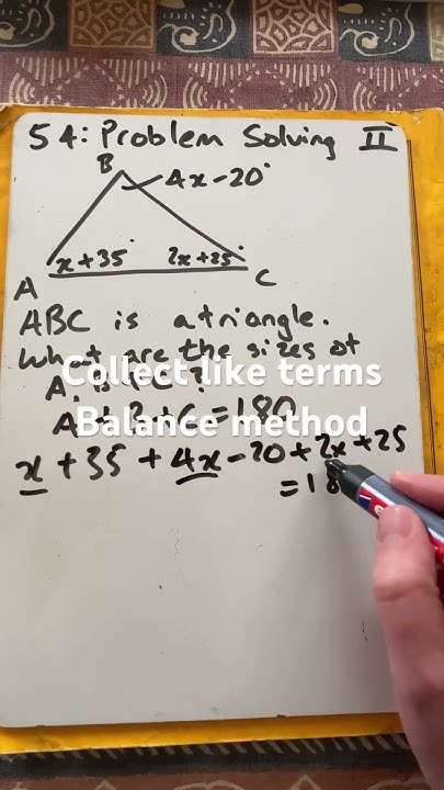 Topic 54: Problem Solving II #maths #gcsemaths #algebra - YouTube