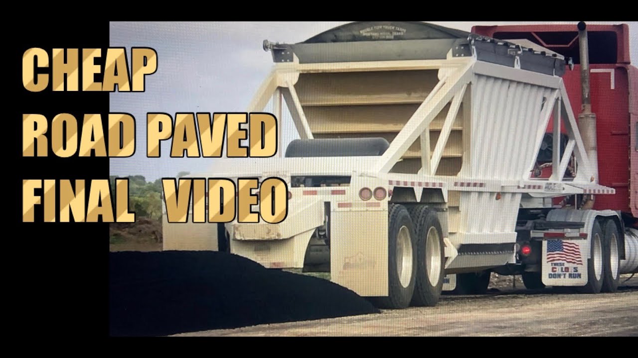 CHEAP ASPHALT ROAD CONSTRUCTION PAVED IN ONE DAY - YouTube