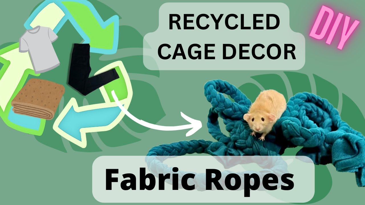 Recycled Cage Decor |Fabric Ropes| DIY - YouTube
