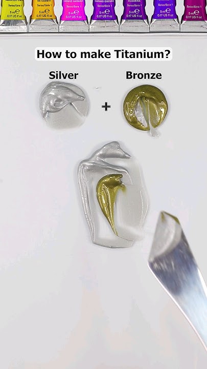 Amazing Color recipe with Silver 🎨 #colormixing #colorpalette #asmr ...