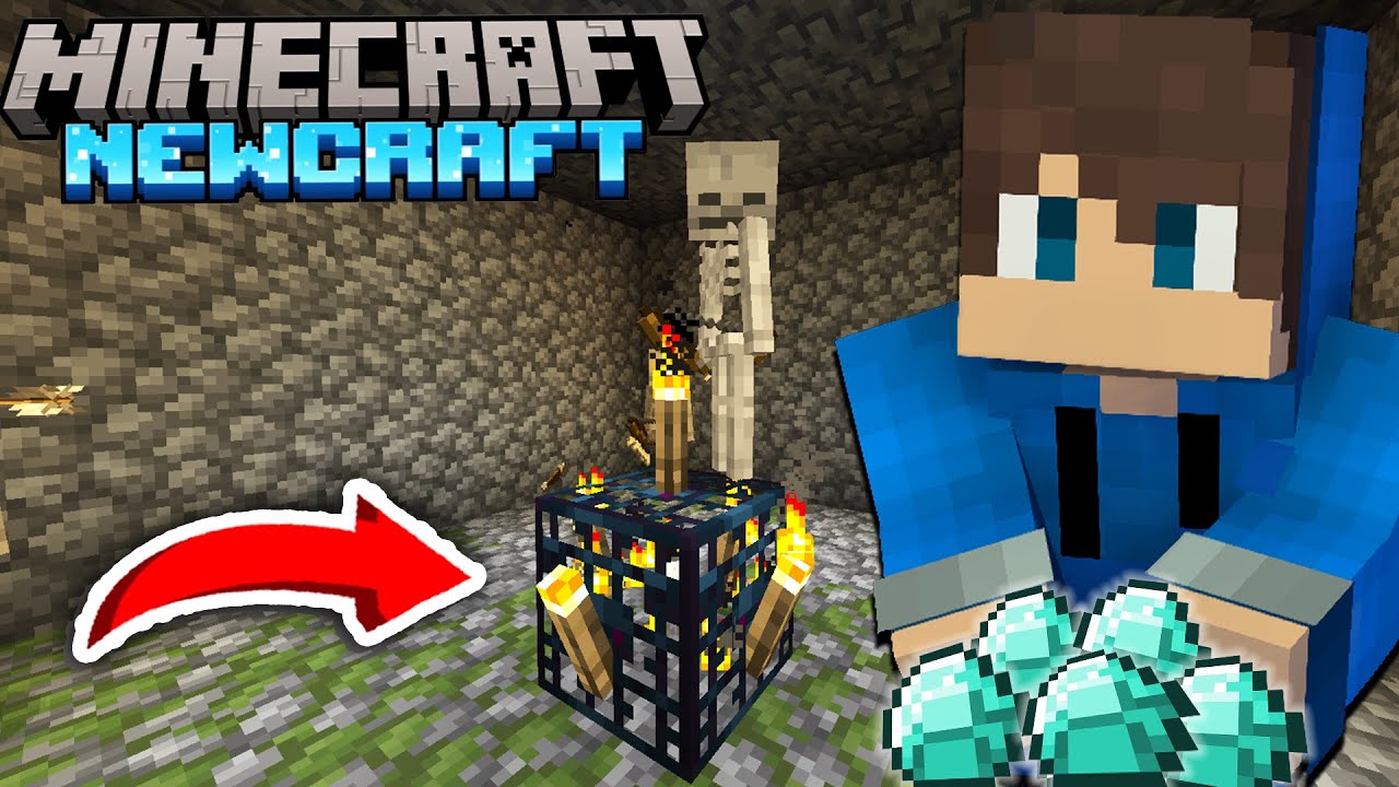 Am GASIT SPAWNER sub BAZA SECRETA si multe DIAMANTE pe NEWCRAFT ! - YouTube