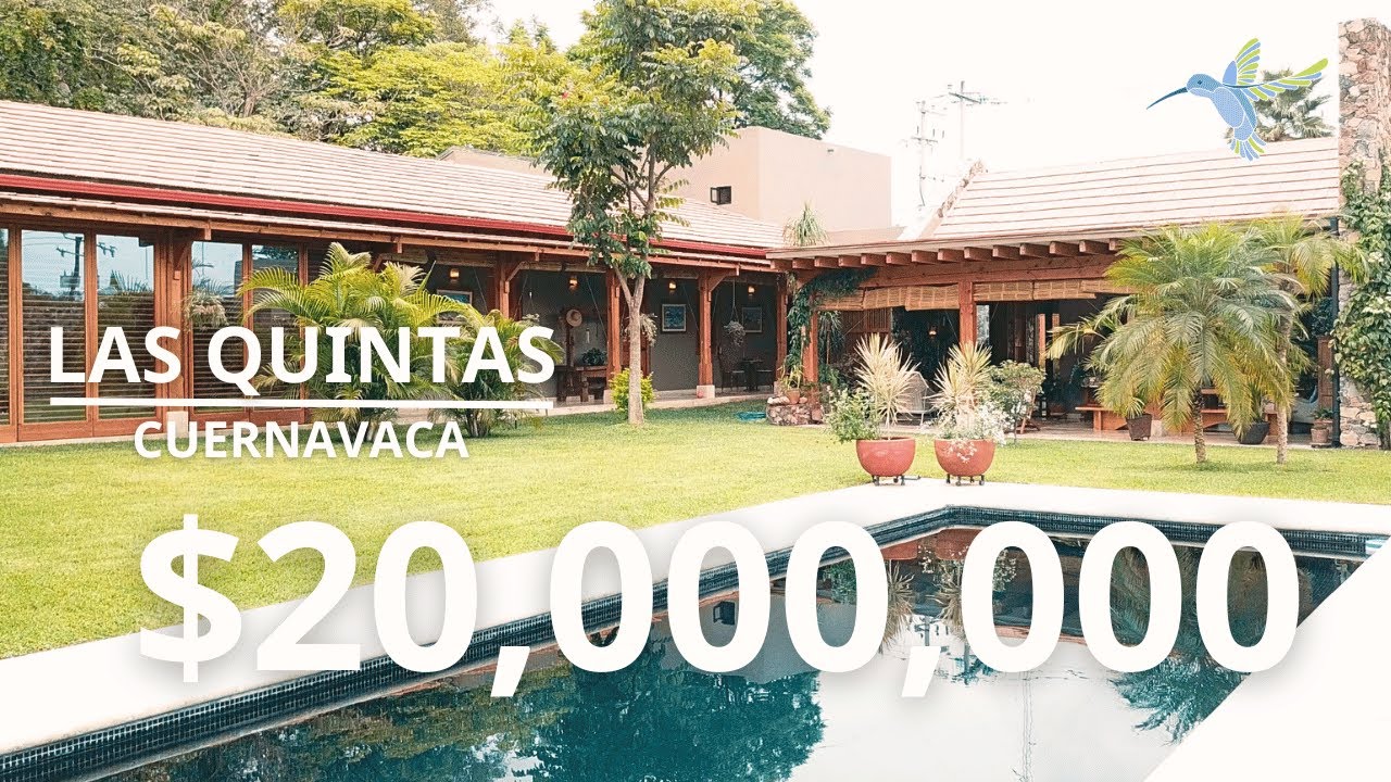 Casa de LUJO estilo CALIFORNIA | $20,000,000 | Las Quintas, Cuernavaca - YouTube