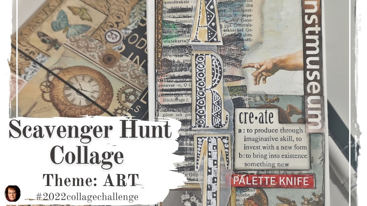 Scavenger Hunt & Collage challenge November - 🎨 Theme ART 🎨 - YouTube