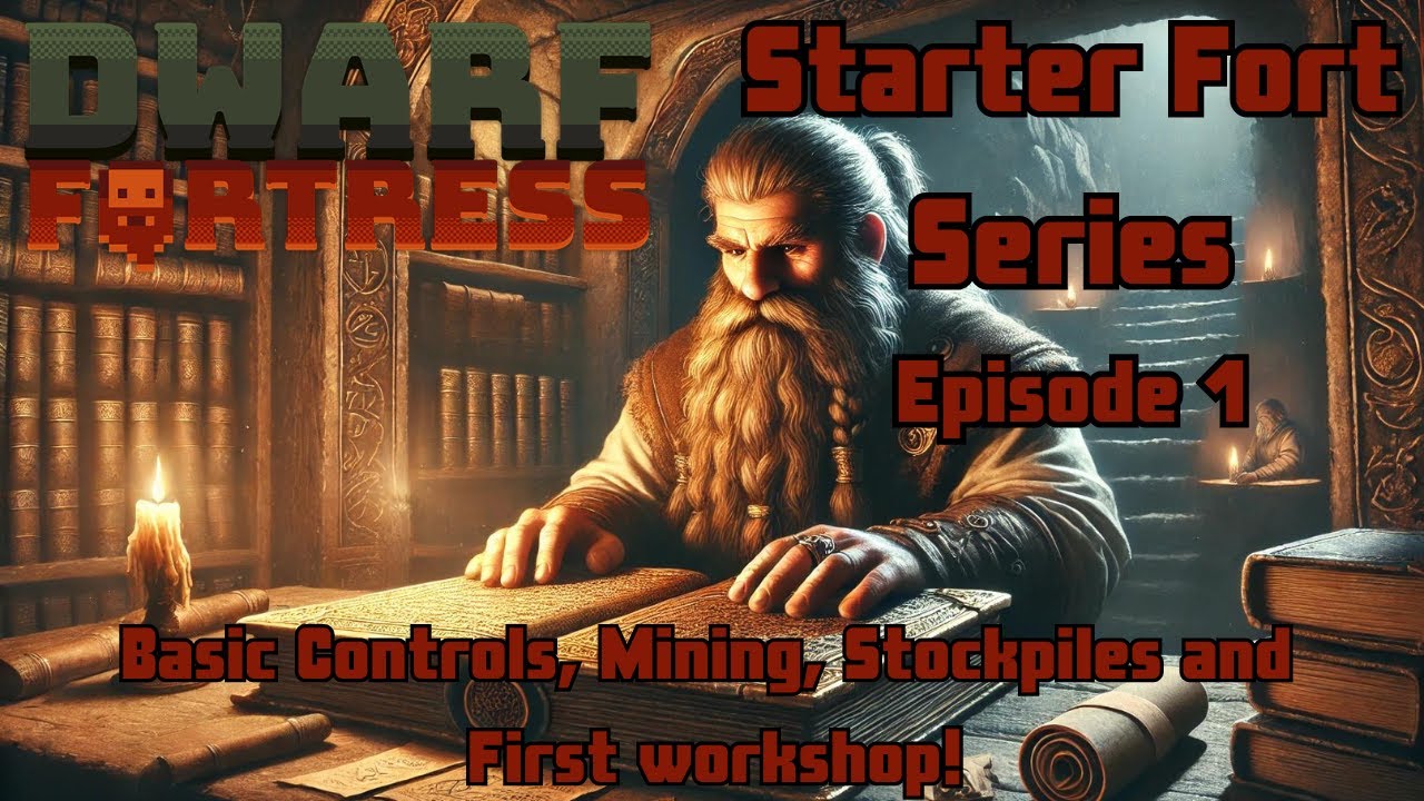 Dwarf Fortress: Controls, Mining, Stockpiles | E01 - YouTube