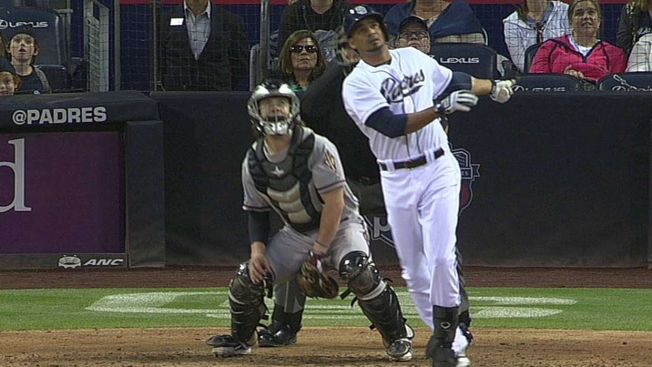 Guzman's fly ball becomes ground-rule double - YouTube