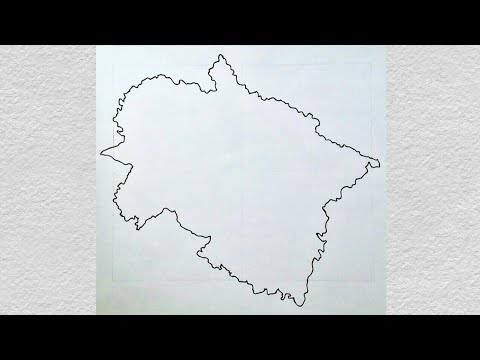 Uttarakhand Map Outline / Easy tricks to Draw a Map. - YouTube