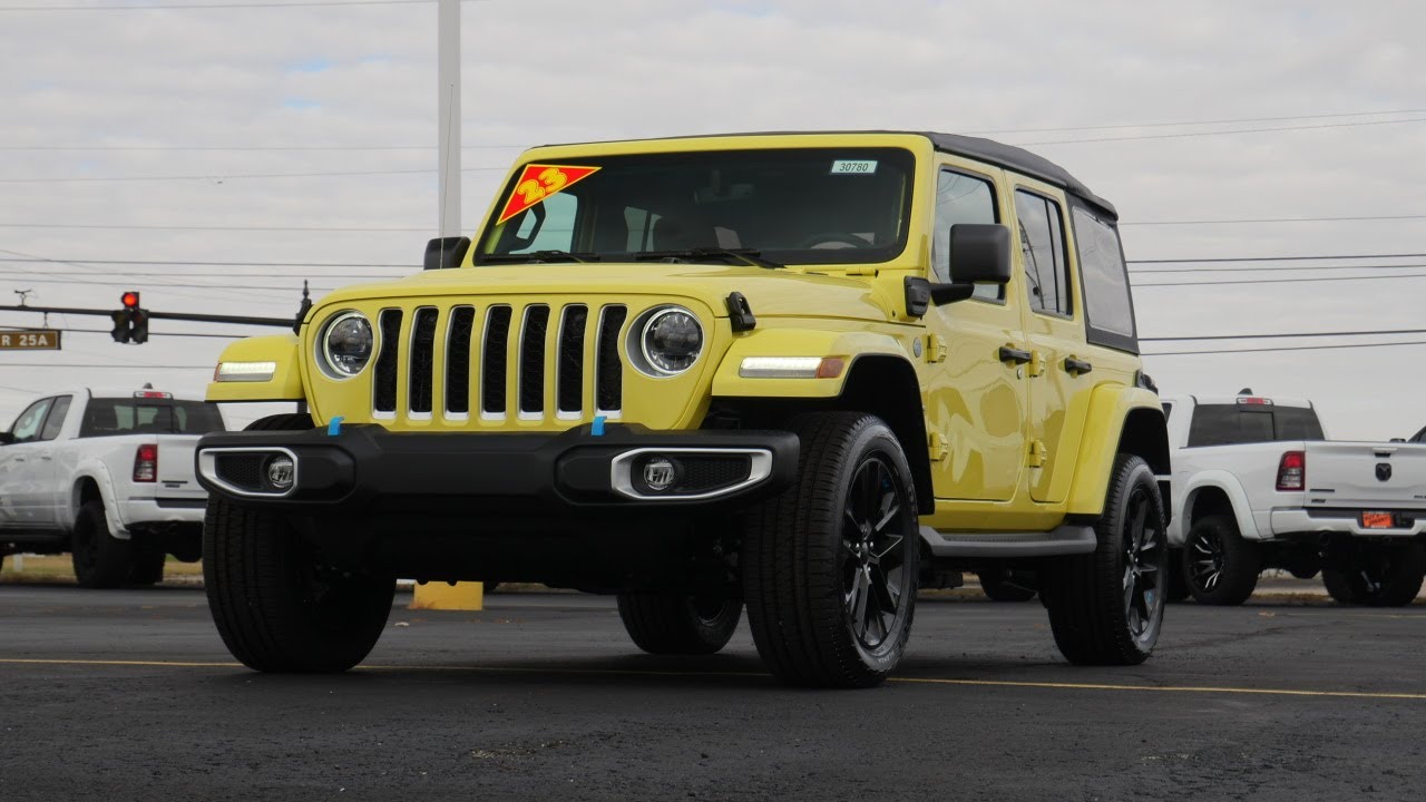 High Velocity Yellow! 2023 Jeep Wrangler Unlimited Sahara 4xe | 30780T ...