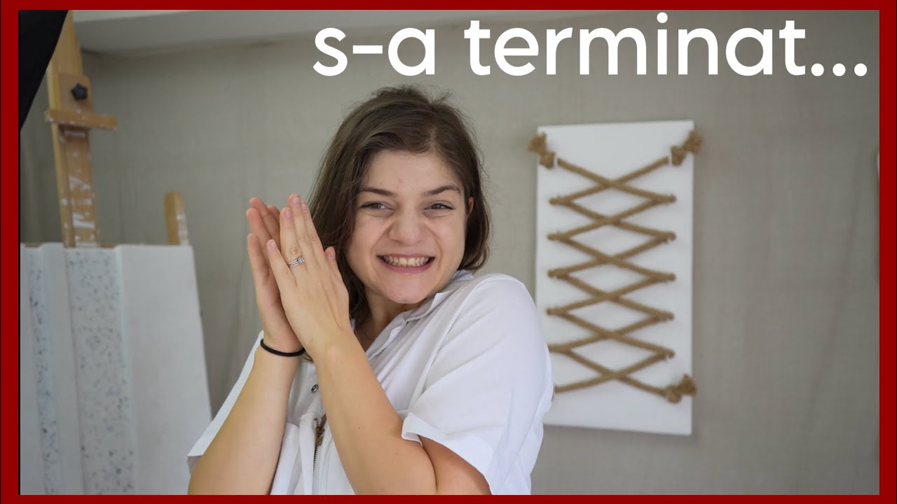 S-a terminat in sfarsit... acum vacanta! Curatenie in Studioul de Arta ...