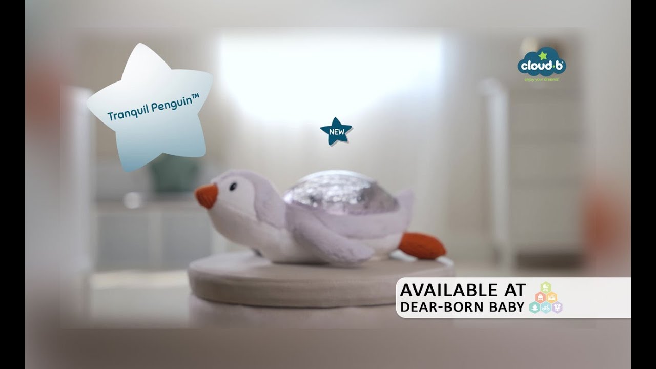 Cloud B Tranquil Penguin Light Projector Plush Toy - Available at Dear ...