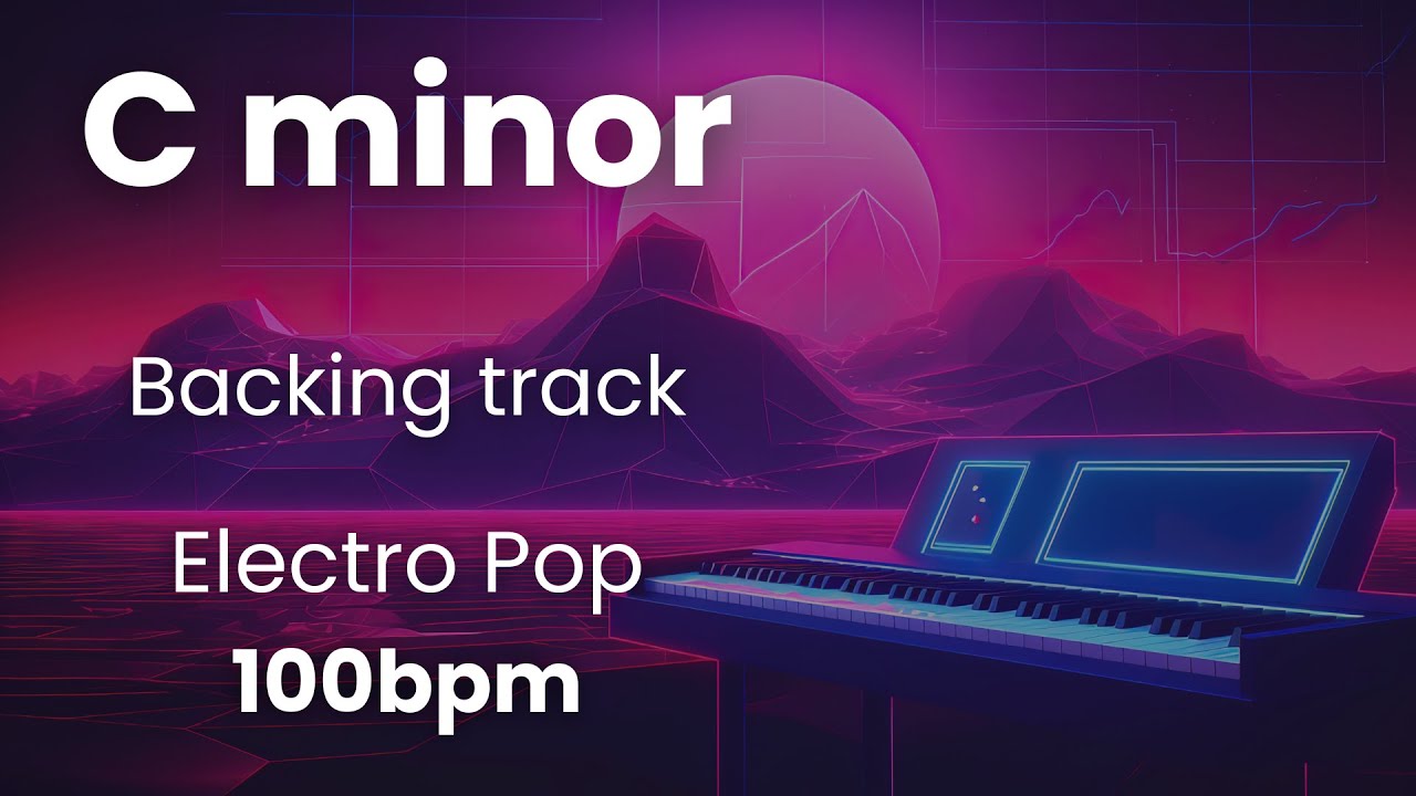 Backing Track in C minor | Electro Pop | 100bpm - YouTube